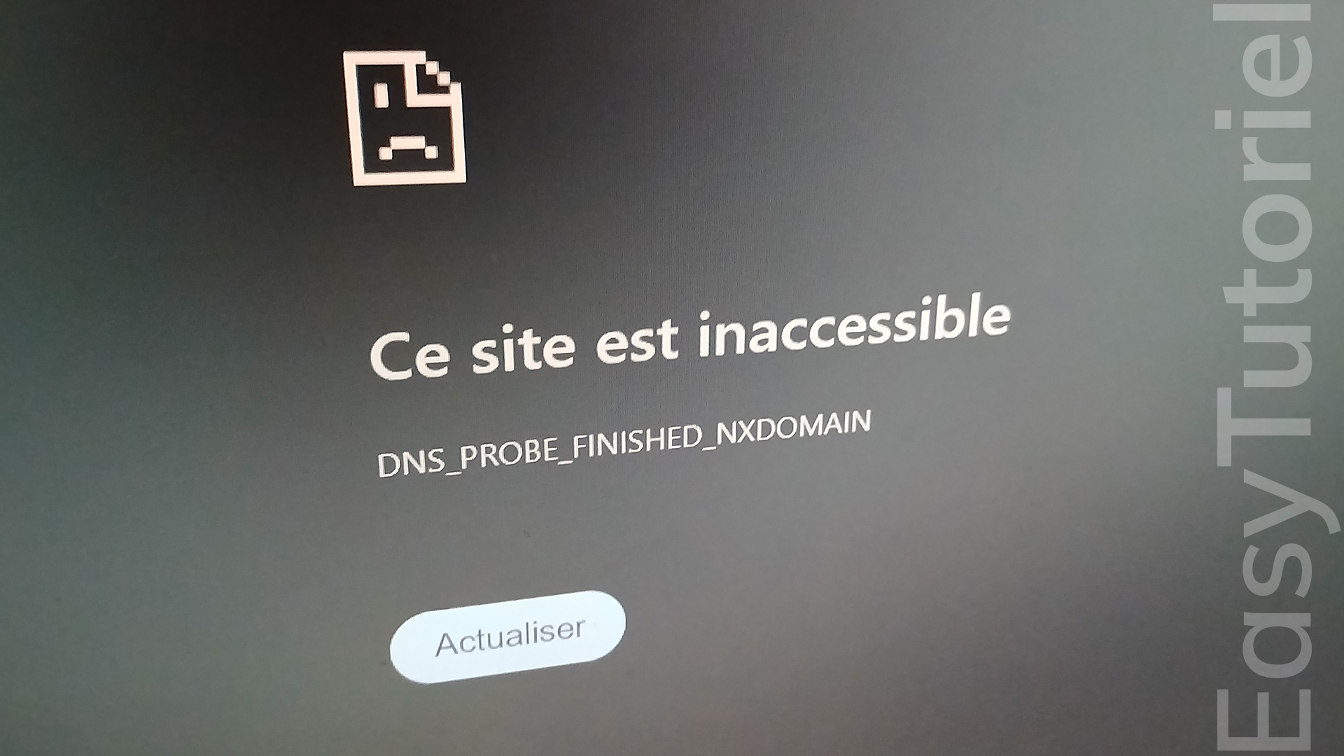 La solution à "Ce site est inaccessible" sur Chrome